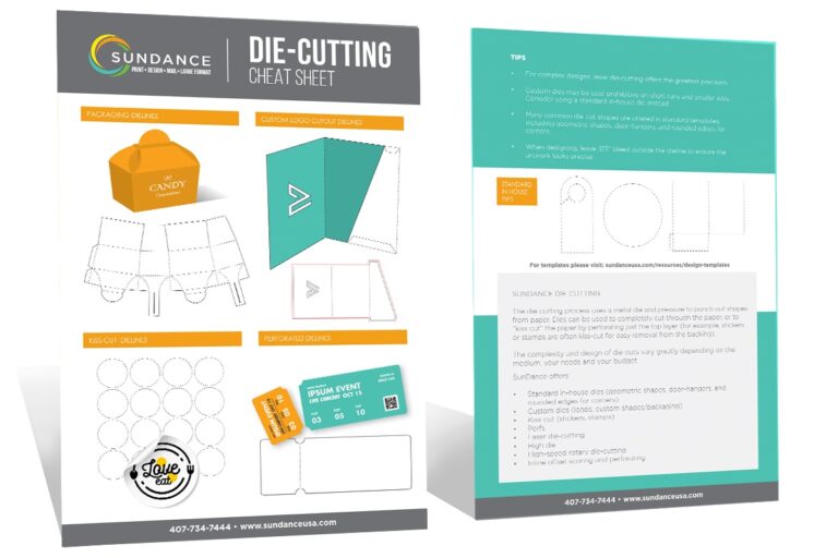 Cheat Sheet - Diecutting - SunDance